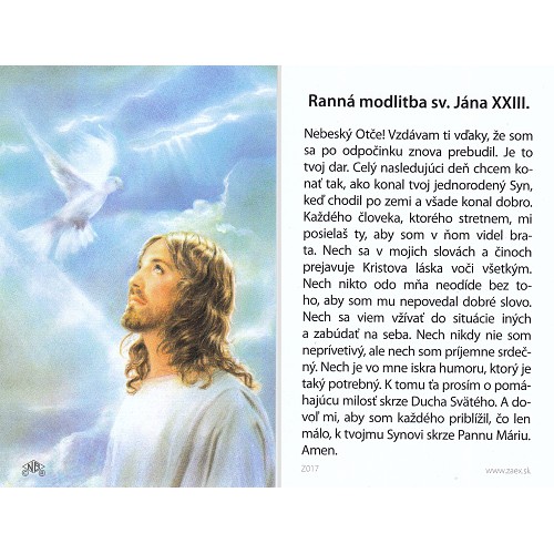 Kresťanská predajňa Anjel - velkoobchod - Obrázok lam. Ranná modlitba ...